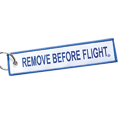 Woven Remove Before Flight® Key Tags – AEF Emblem